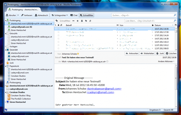 Thunderbird 15 Beta mit vielen Neuerungen ist da