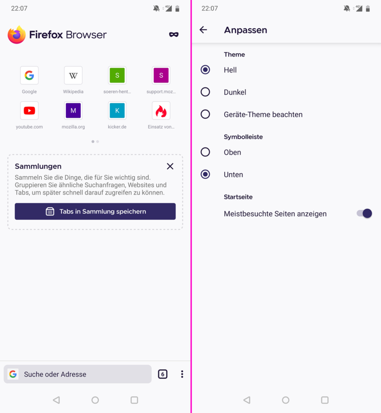 Firefox 81 für Android mit vielen Neuerungen veröffentlicht