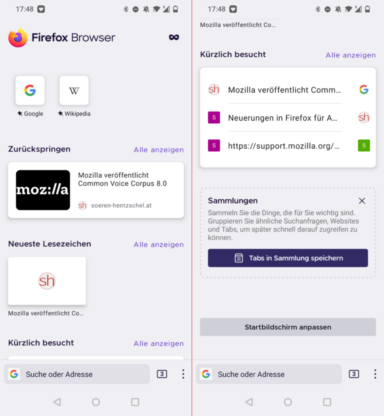 Die Neuerungen von Firefox 96 für Android