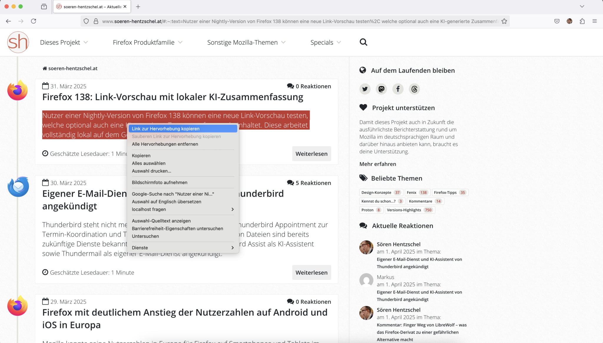 Mozilla veröffentlicht Firefox 137 mit Tab-Gruppen und verbesserter ...